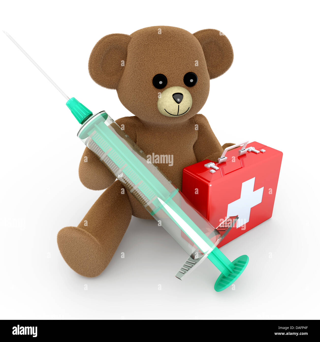 A medical Teddy bear. 3d rendered Illustration Stock Photo - Alamy