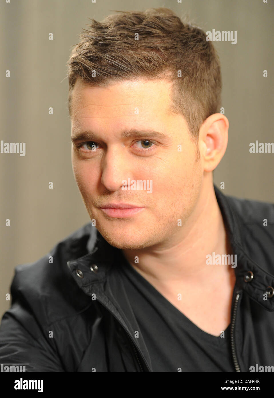 Canadian jazz singer and actor Michael Buble poses during an interview ...