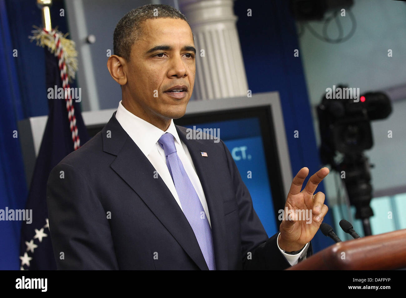 United States President Barack Obama addresses the media on Thursday ...