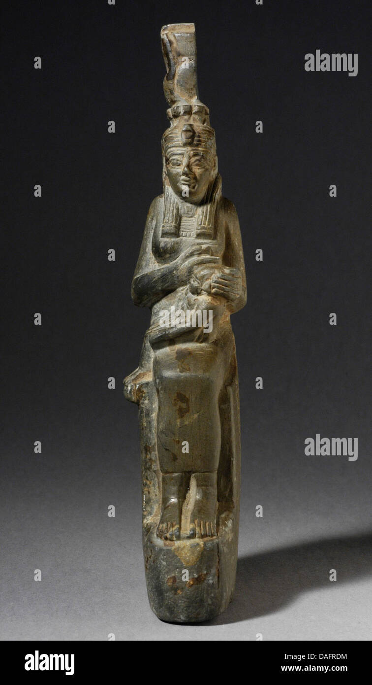 This sculpture of Isis suckling Horus, part of the Los Angeles County ...