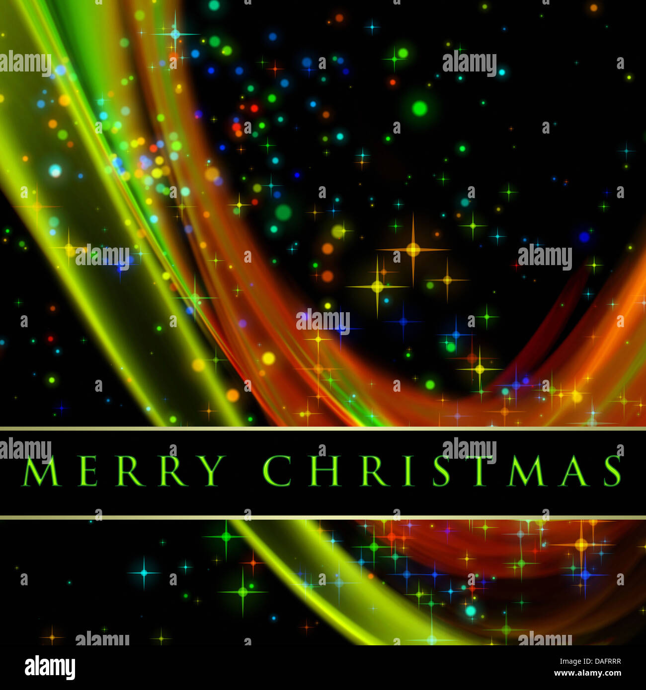 Fantastic Christmas wave design with glowing stars Stock Photo - Alamy