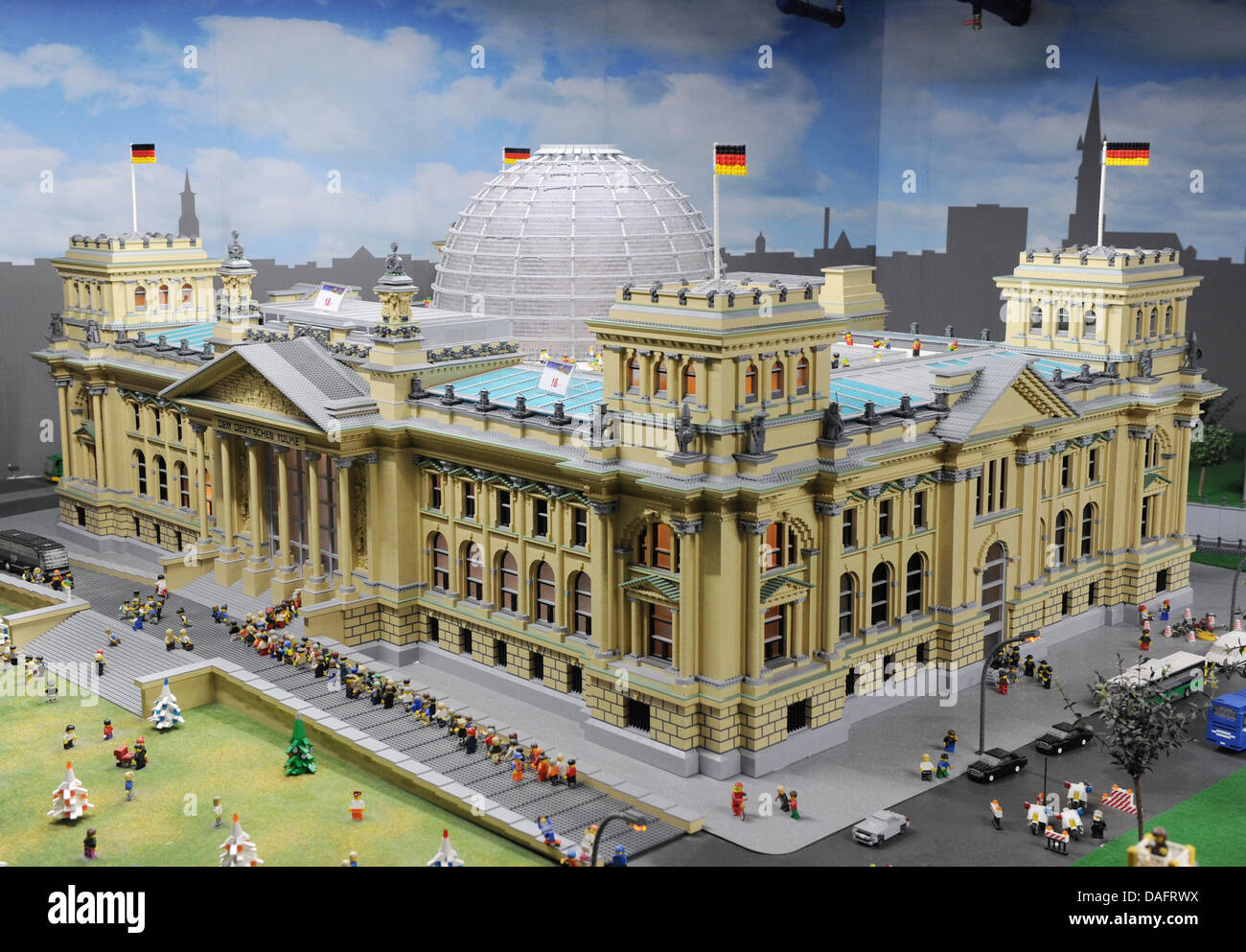 A model of the Reichstag is seen at the Legoland Discovery Center ...