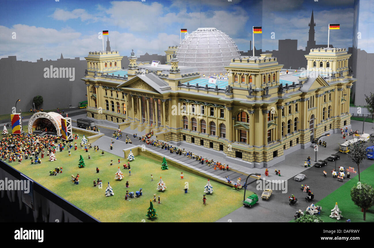 A model of the Reichstag is seen at the Legoland Discovery Center ...