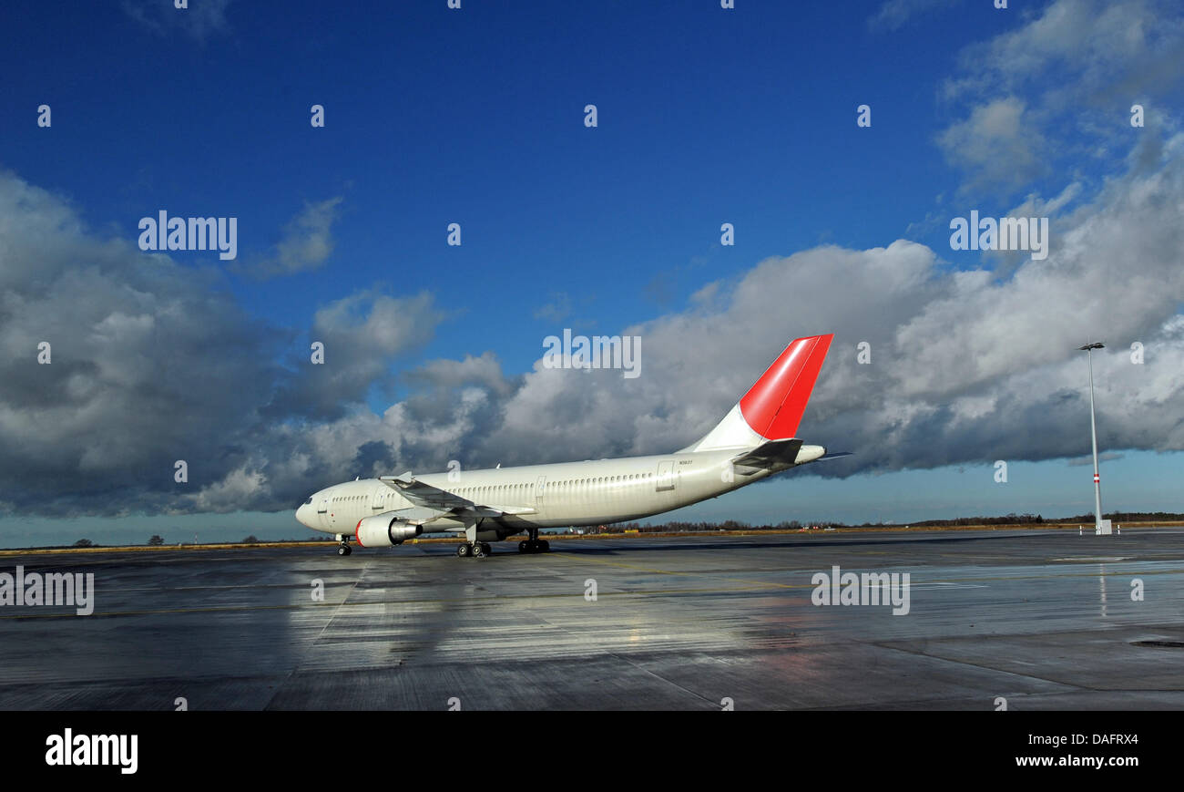 An Airbus A300-600 stands on the new apron 'Ramp 1' at the airport in ...