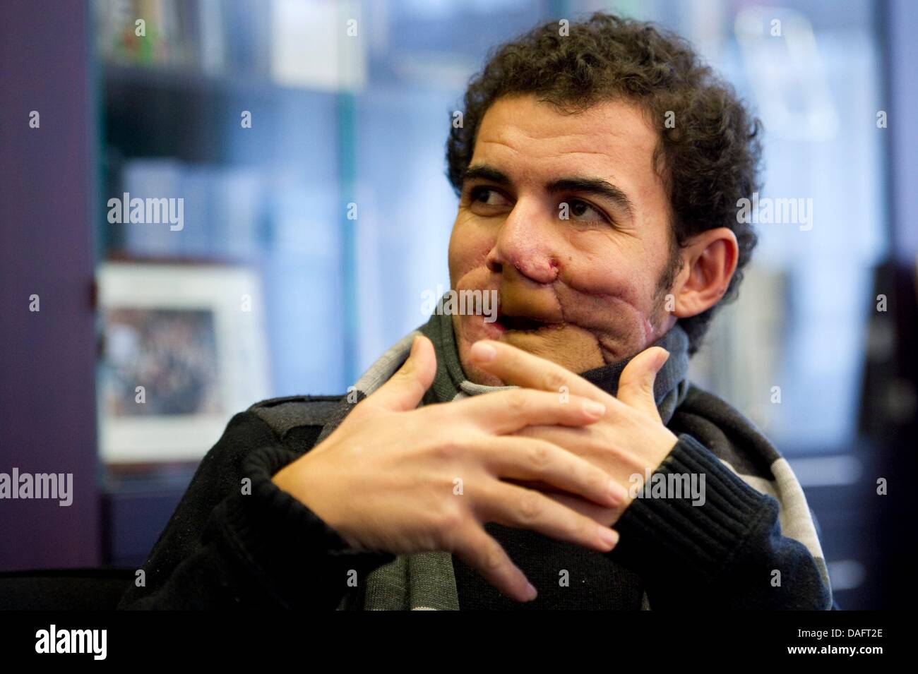 The 29-year-old Libyan Mohamed Z. speaks during a press conference ...