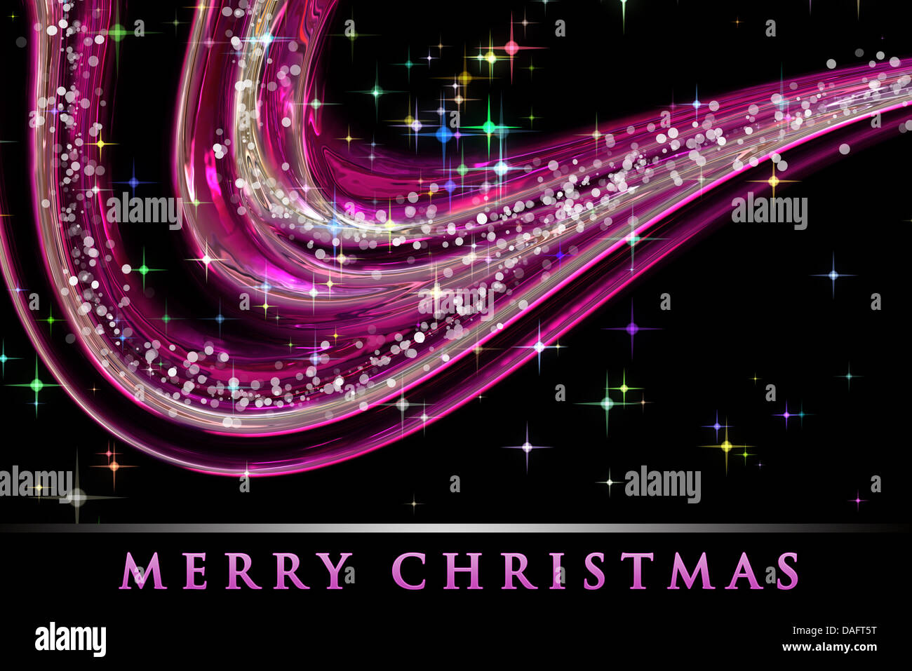 Fantastic Christmas wave design with snowflakes and glowing stars Stock ...