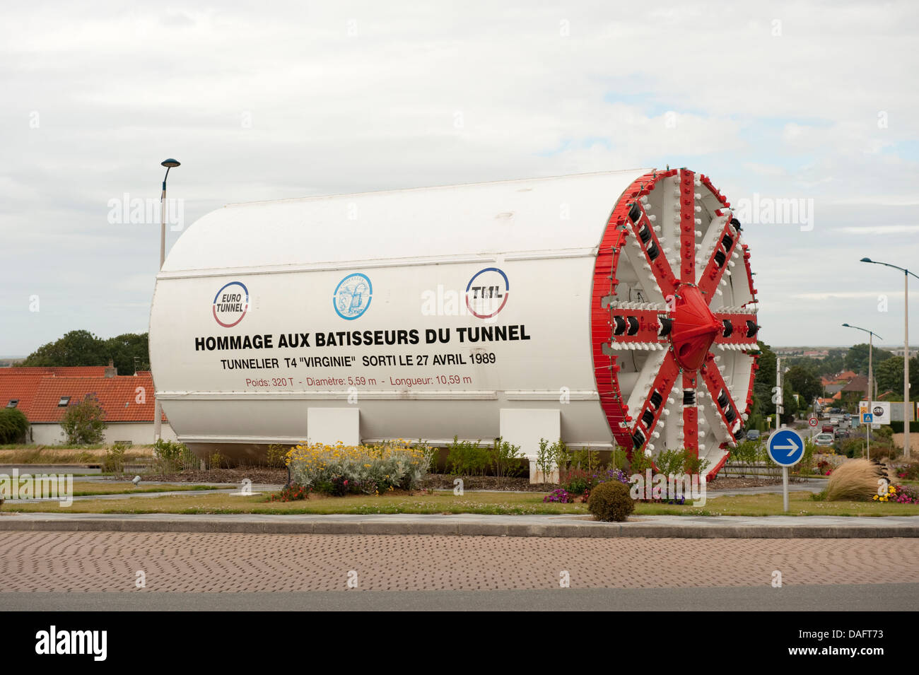 Channel Tunnel Boring Machine Coquelles Calais France Stock Photo - Alamy