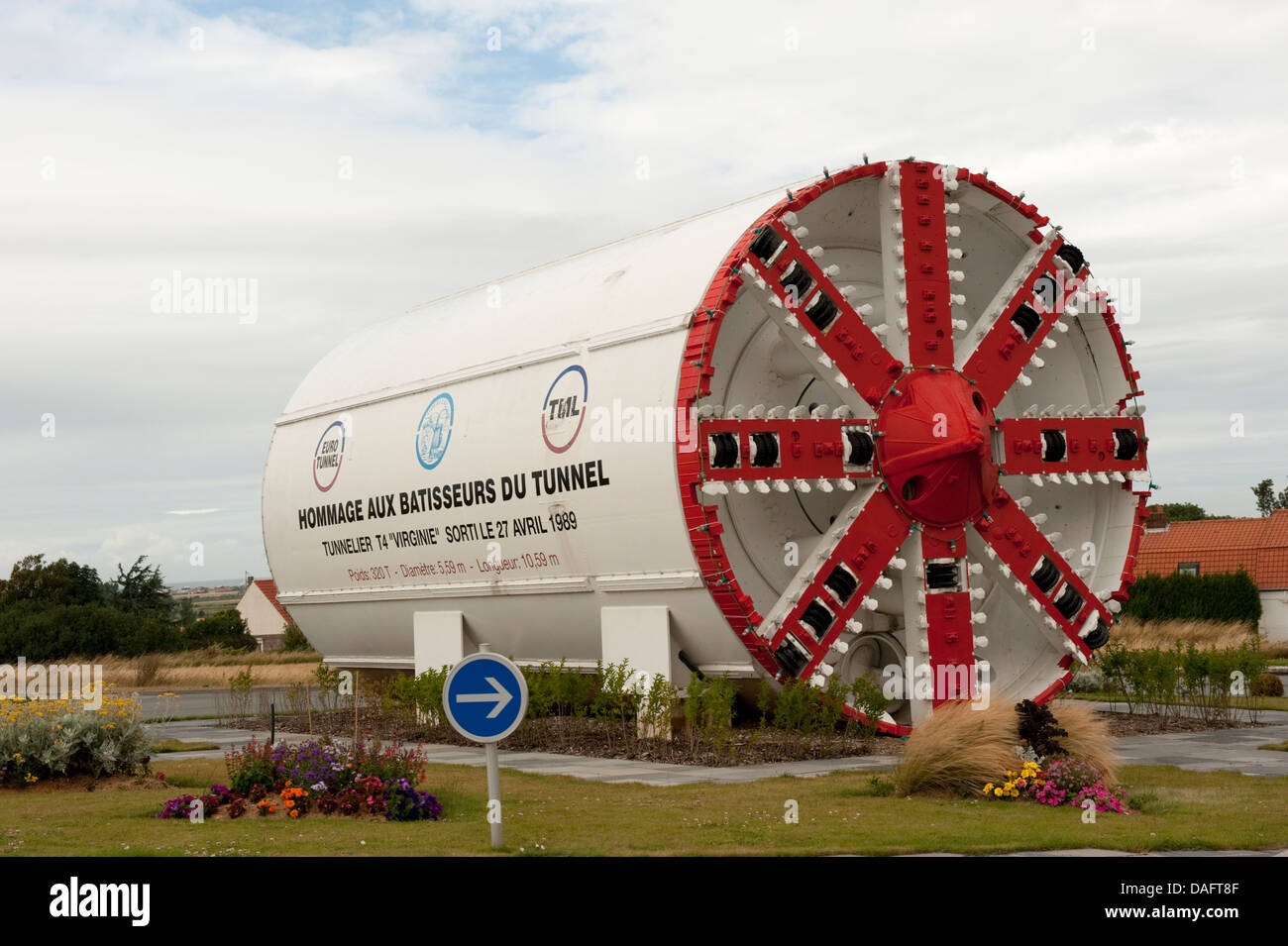 Channel Tunnel Boring Machine Coquelles Calais France Stock Photo ... Channel Tunnel Boring Machine Coquelles Calais France Stock Photo ...