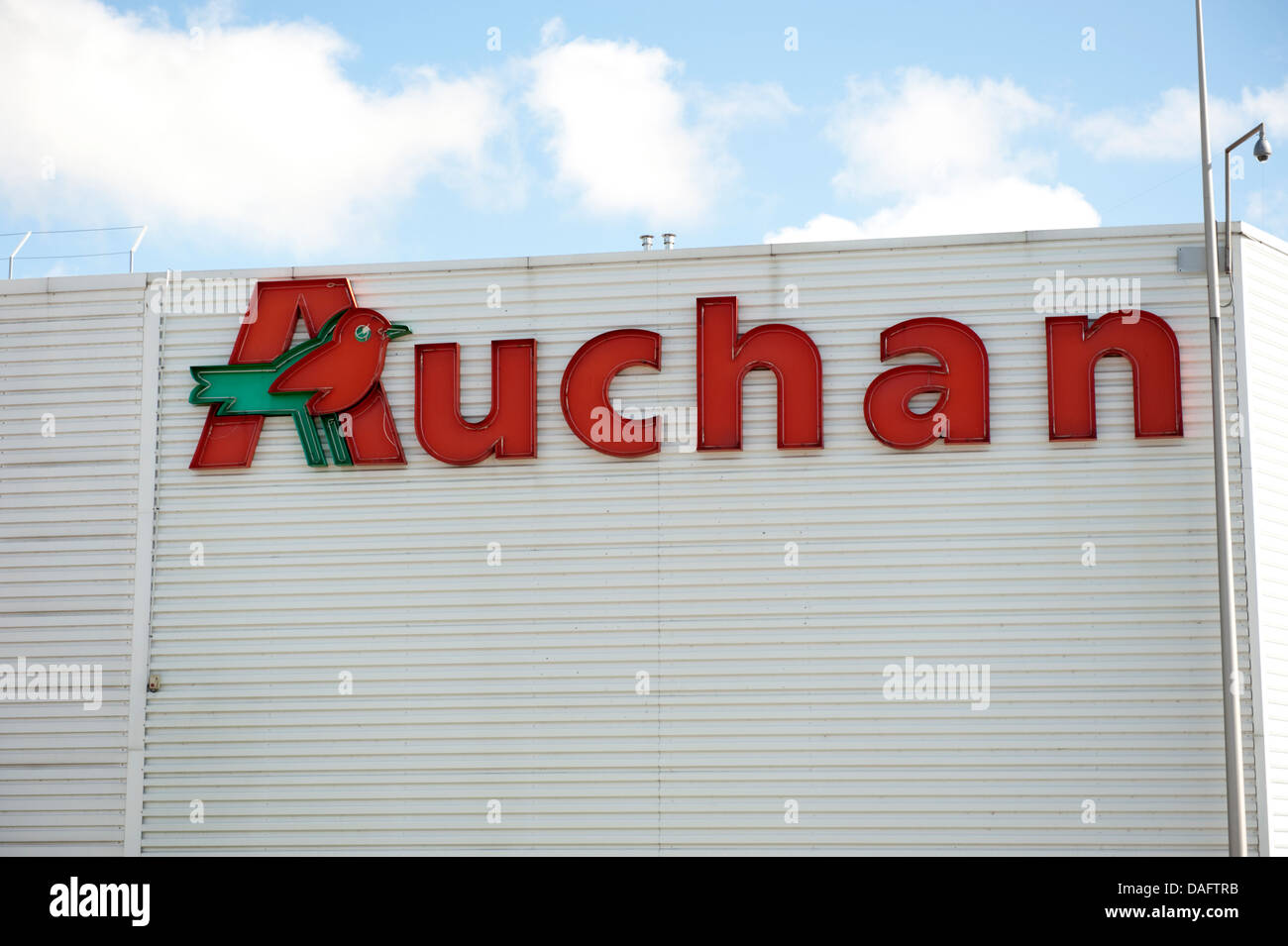 Auchan Supermarket Calais France Logo Hypermarket Stock Photo - Alamy