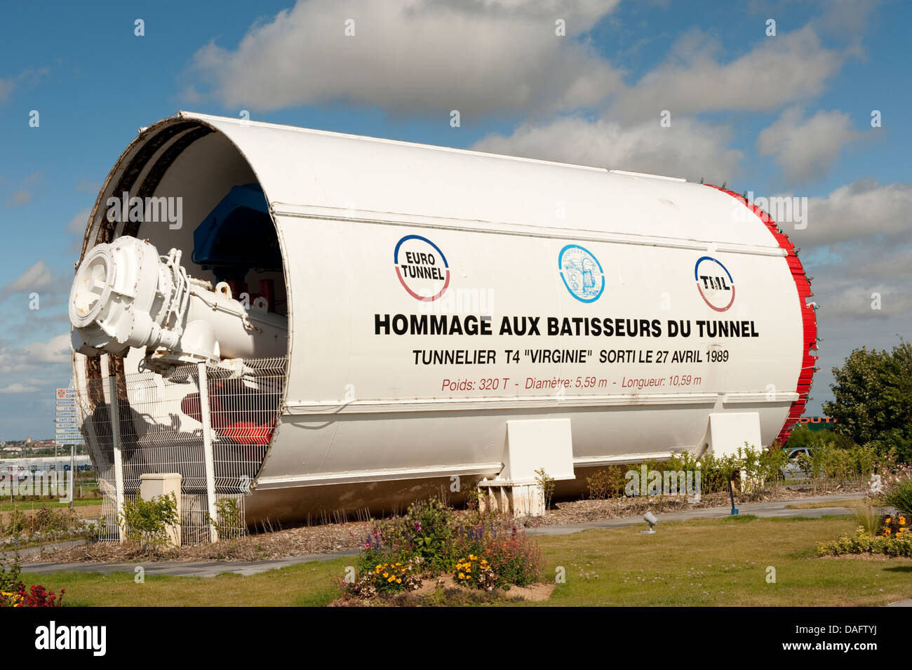 Channel Tunnel Boring Machine Coquelles Calais France Stock Photo - Alamy