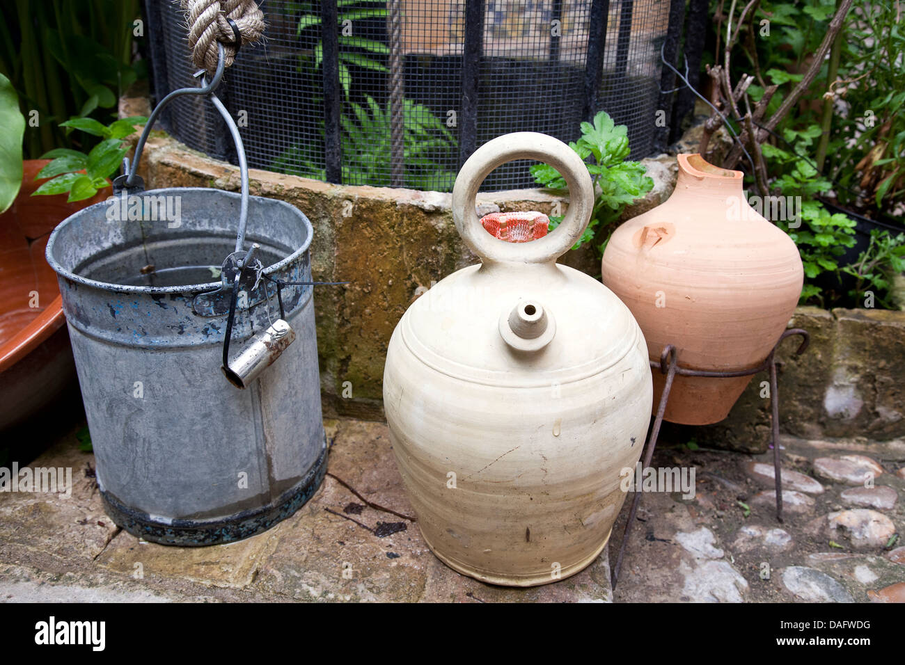 Botijos in Andalusia garden Stock Photo - Alamy
