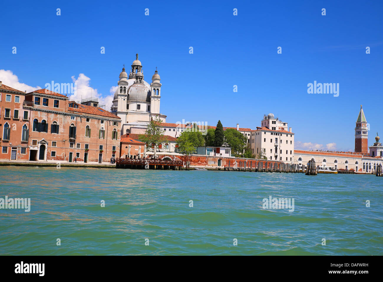 View on venice from the entry of the great channel Stock Photo - Alamy
