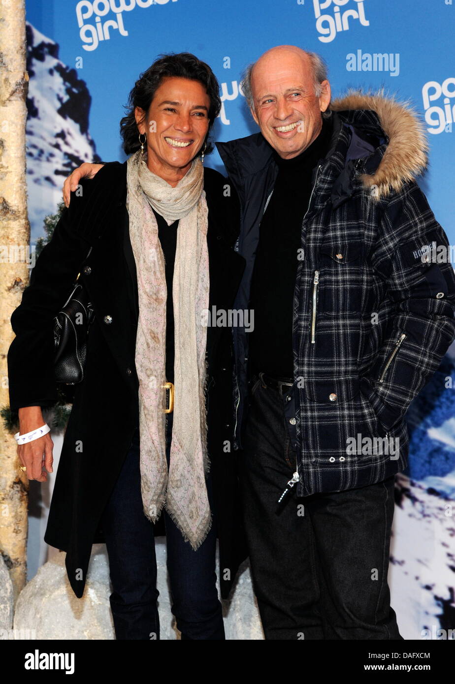 Entrepreneur Willy Bogner and his wife OSnia arrive for the premiere of ...