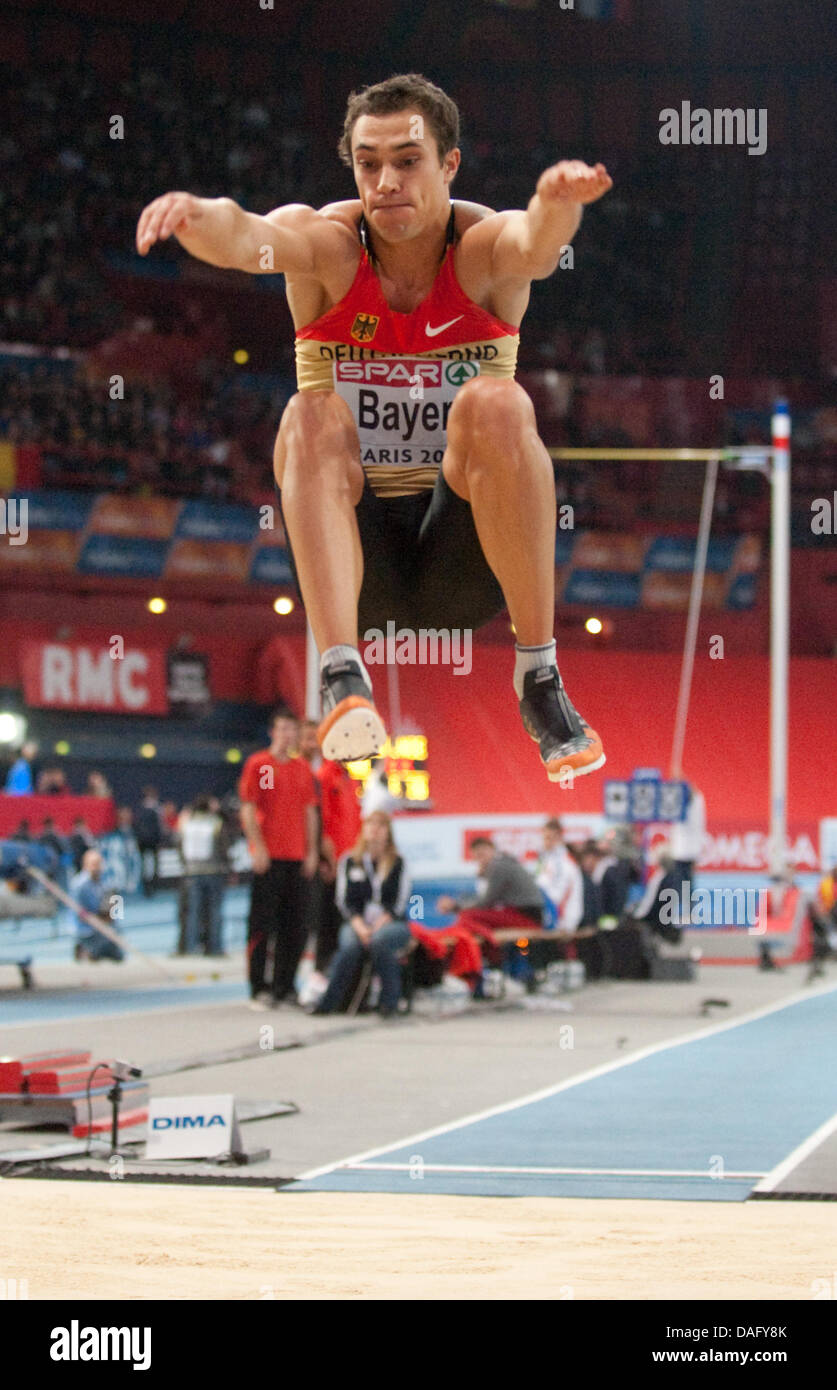 German athlete Sebastian Bayer is pictured during the men's long jump ...