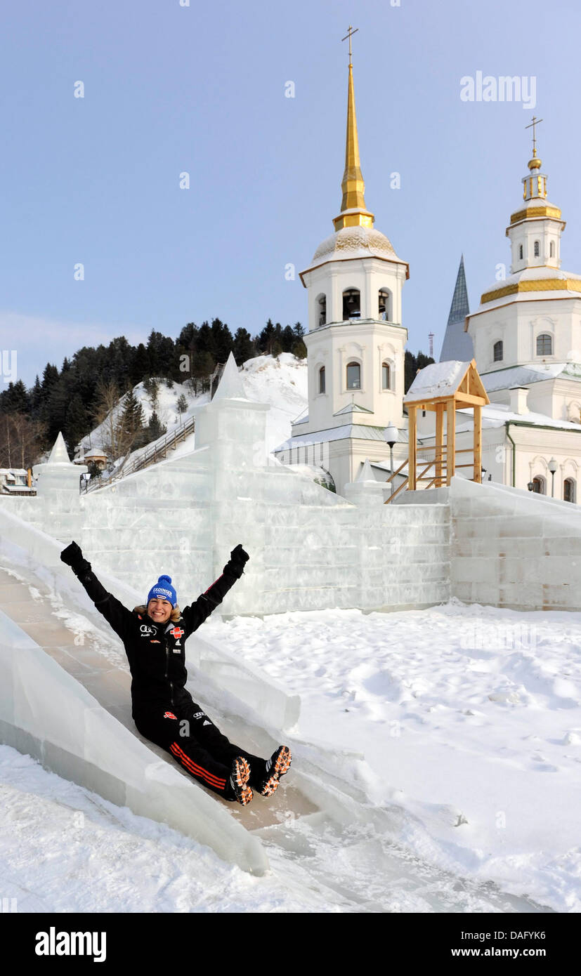 Russian ice slide hi-res stock photography and images - Alamy