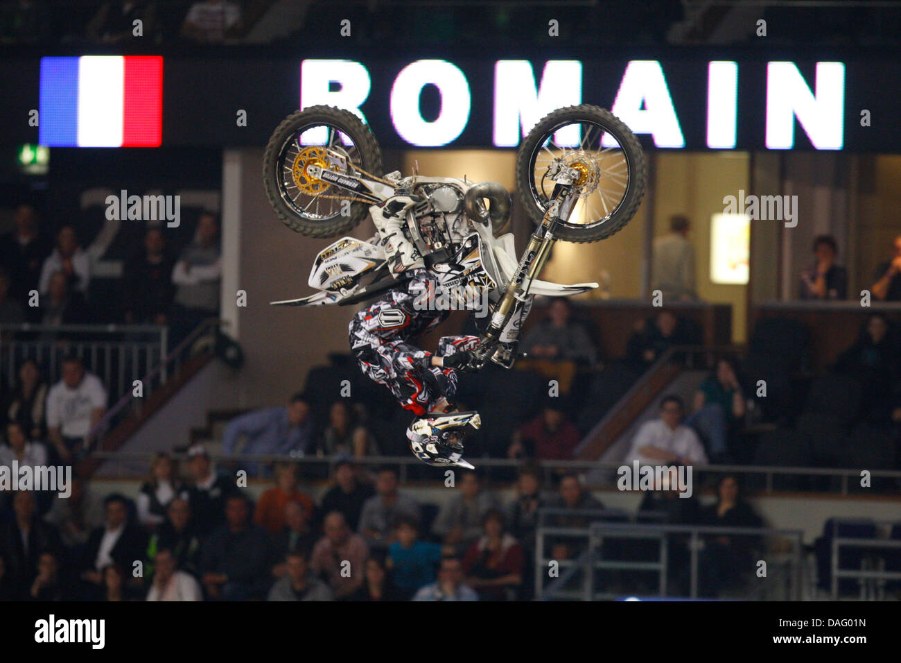 France's Romain Izzo performs during the der 'Night of the Jumps FIM ...