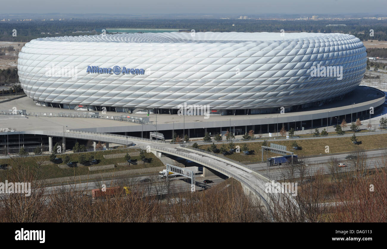 The Allianz Arena is pictured in Munich, Germany, 24 February 2011 ...