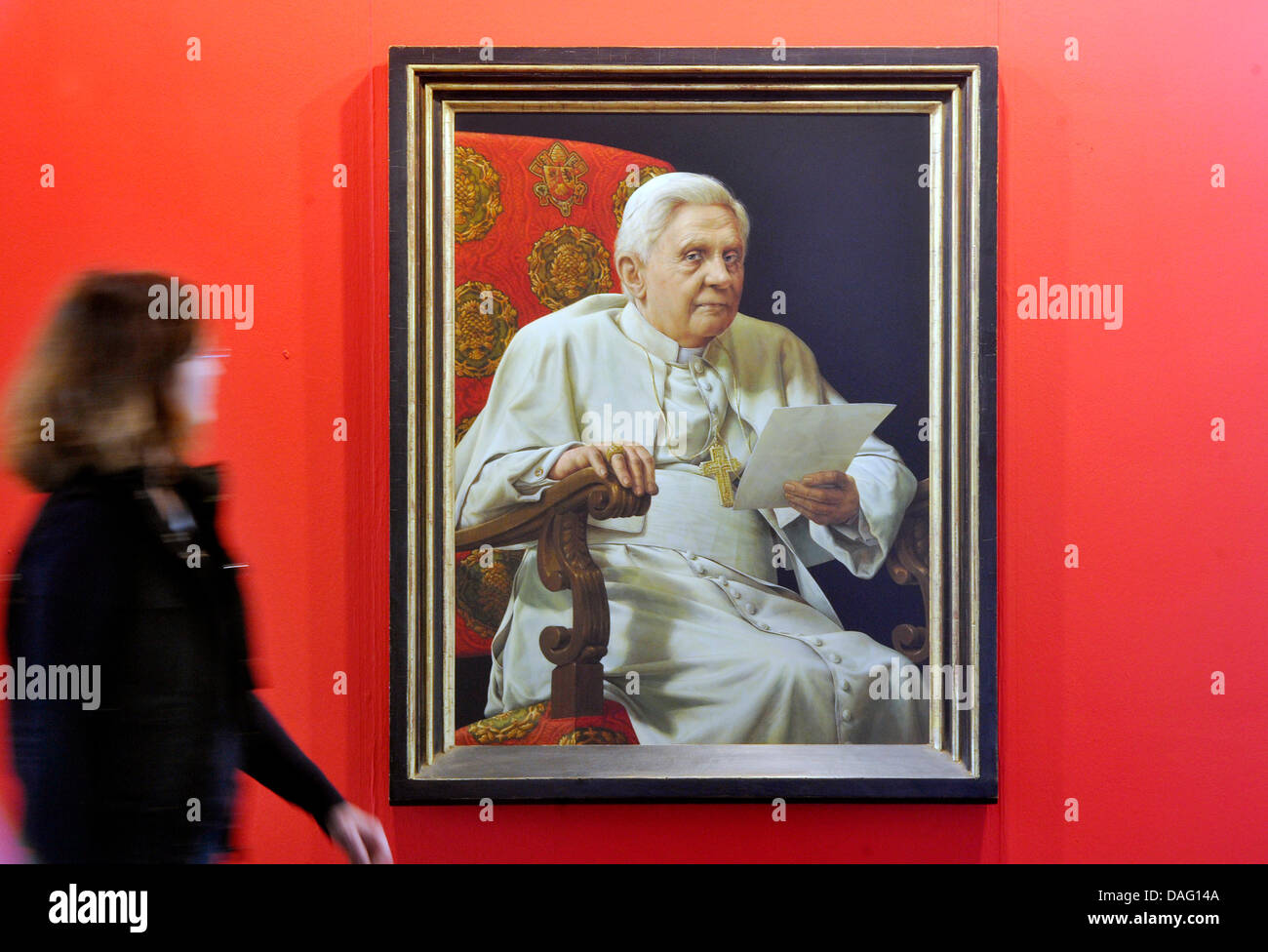 The artwork made by order of the Catholic Church, a portrait of Pope ...