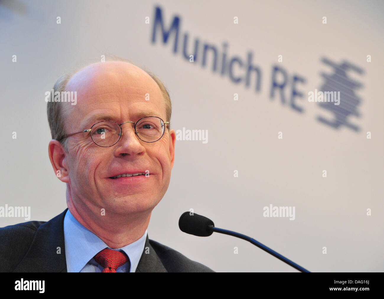 CEO of the Munich Reinsurance Company 'Munich RE', Nikolaus von Bomhard ...