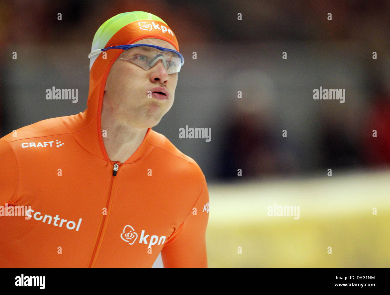 Dutch speed skater Stefan Groothuis competes in the Men's 1,500 metres ...