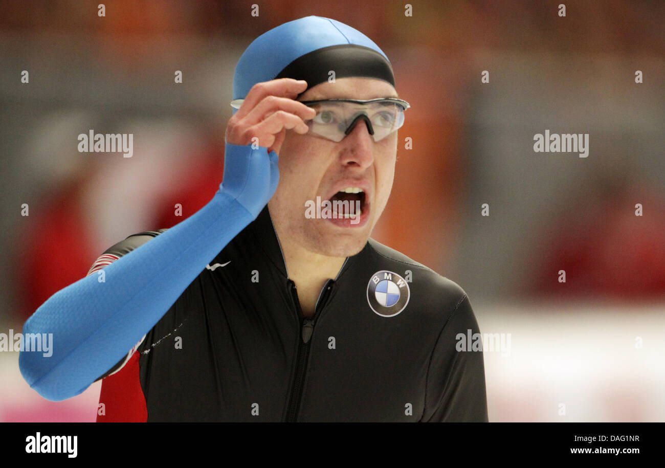 American speed skater Jonathan Kuck competes in the Men's 1,500 metres ...