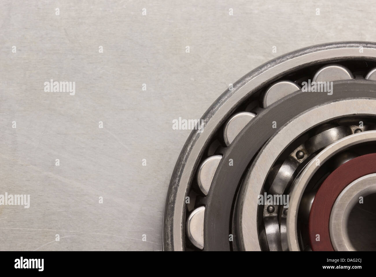bearings at metal background texture Stock Photo - Alamy