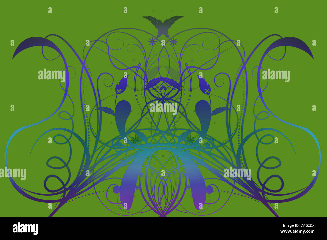 Beautiful illustrated flower background design with gradient Stock ...