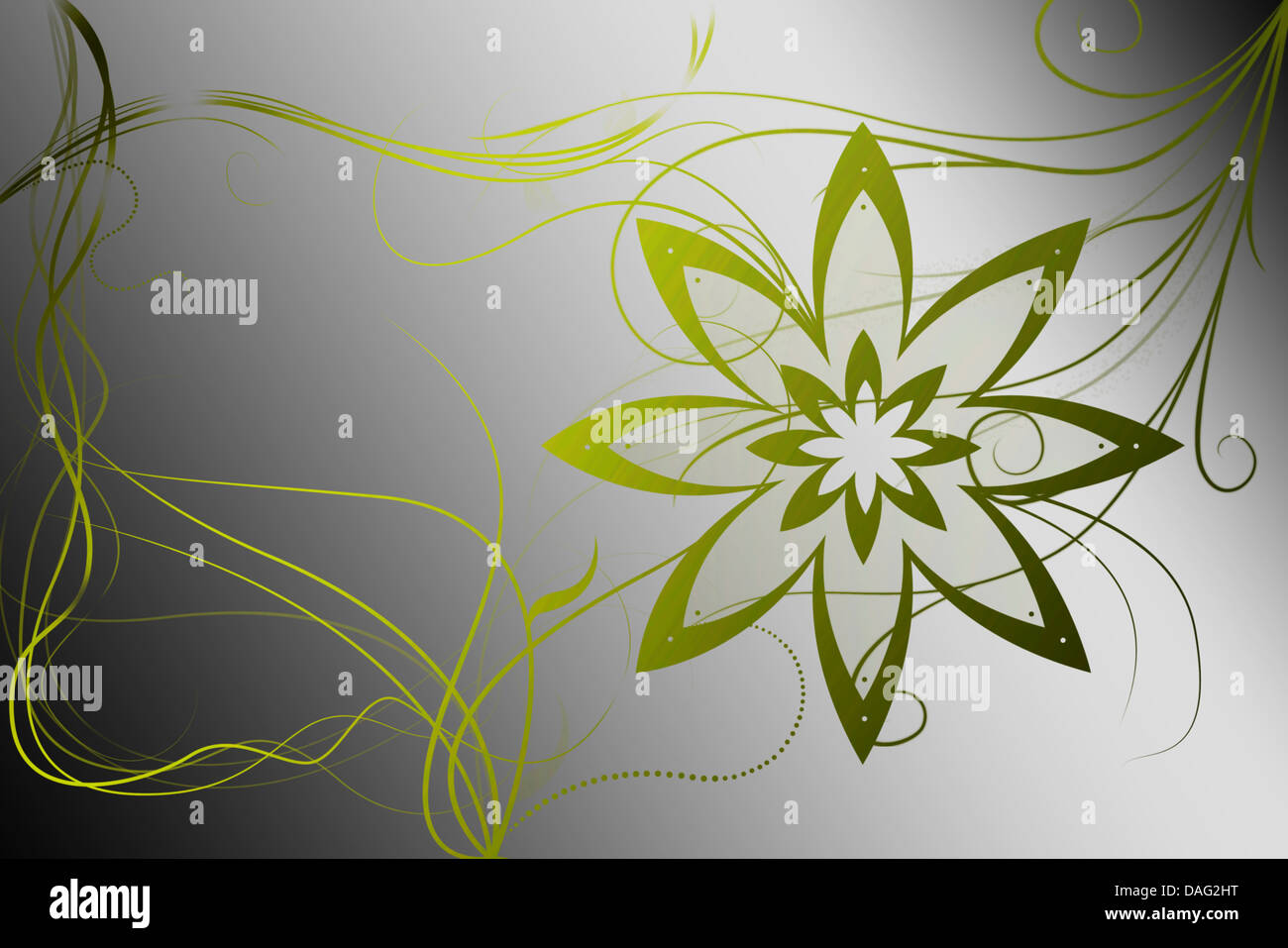Beautiful illustrated flower background design with gradient Stock ...