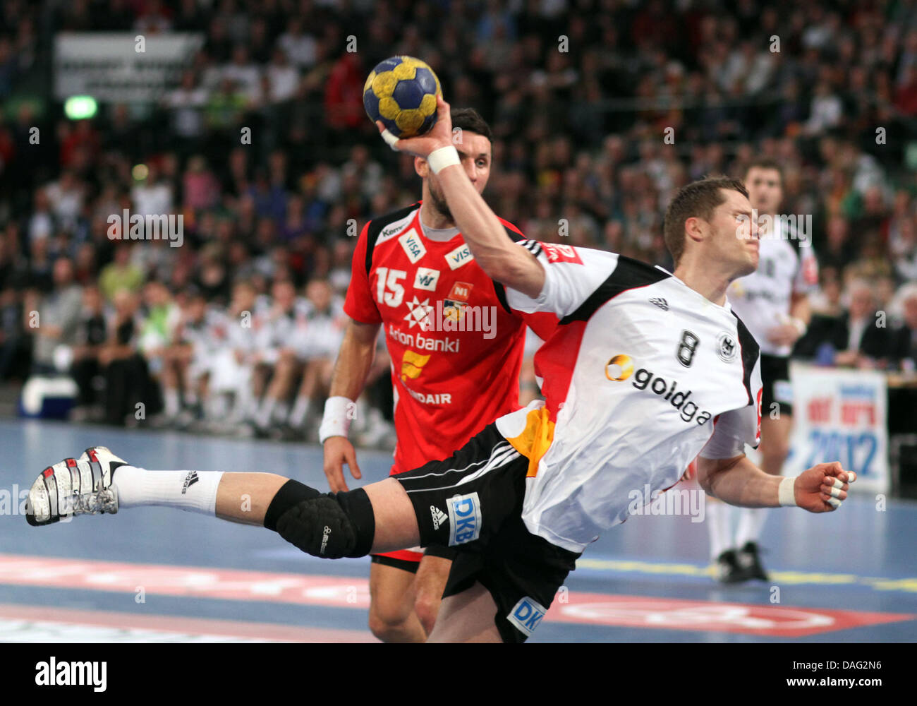 Germany's Sebastian Preiss throws a ball during EHF European ...