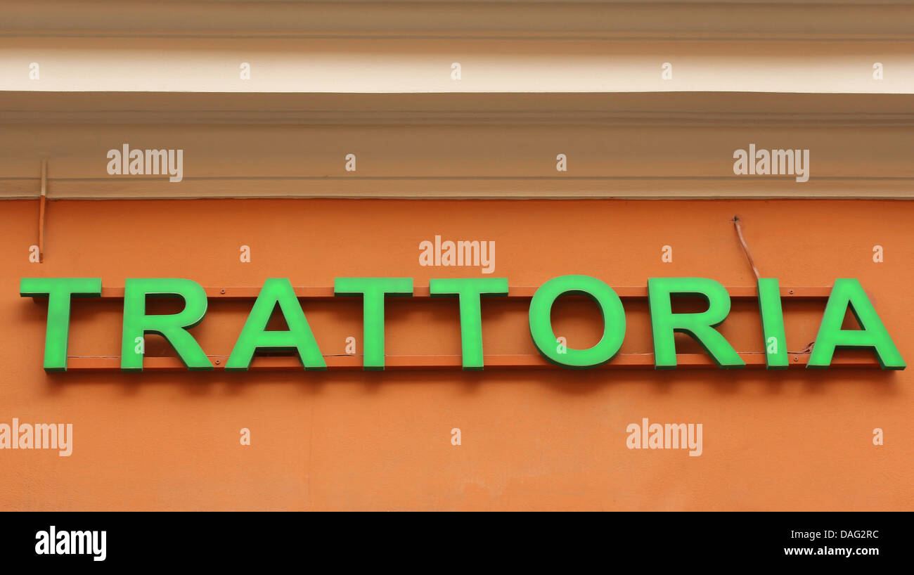 Trattoria Sign High Resolution Stock Photography and Images - Alamy