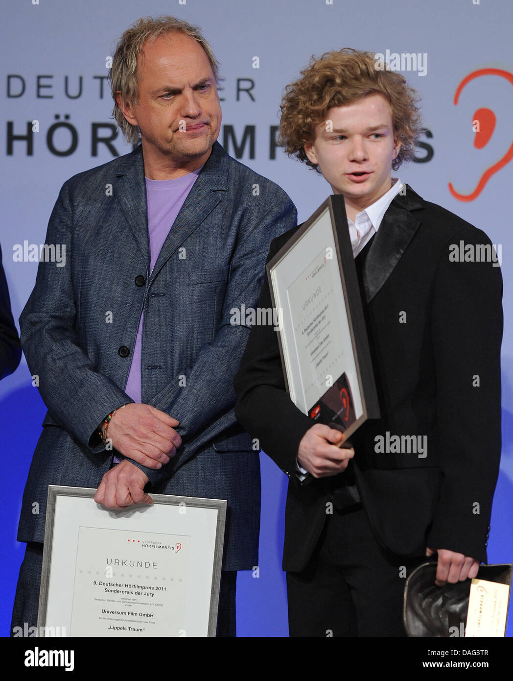 German actors Uwe Ochsenknecht (l) and Karl Alexander Seidel are ...