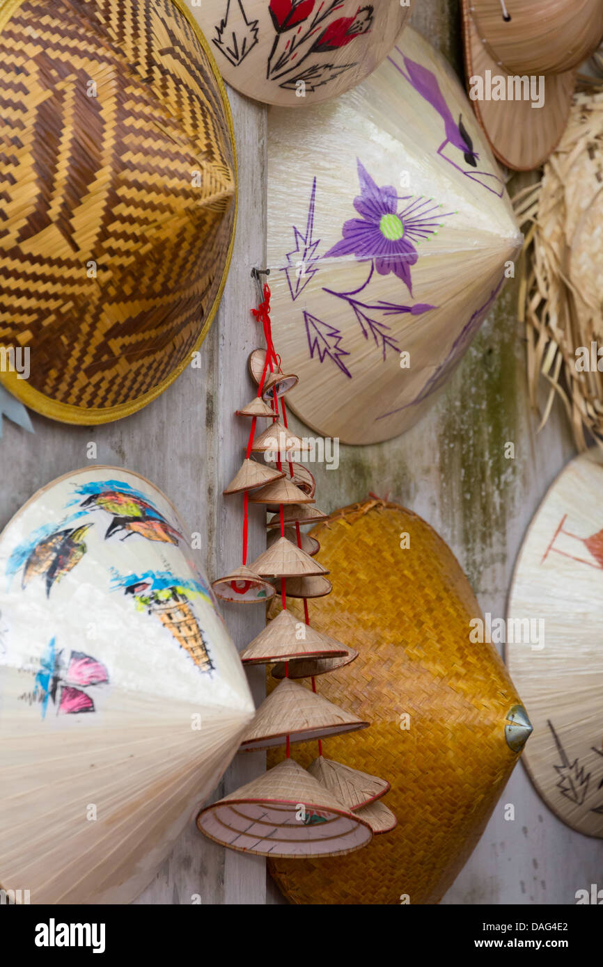 Traditional Vietnamese Non La Straw Hat in Hanoi, Vietnam Stock Photo ...