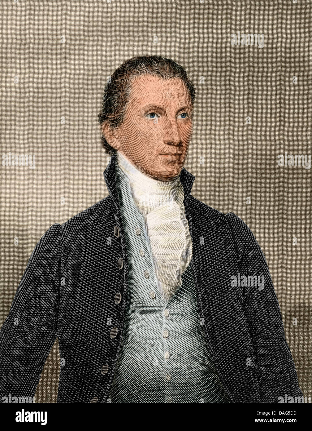Portrait of James Monroe. Digitally colored engraving Stock Photo - Alamy Portrait of James Monroe. Digitally colored engraving Stock Photo - Alamy