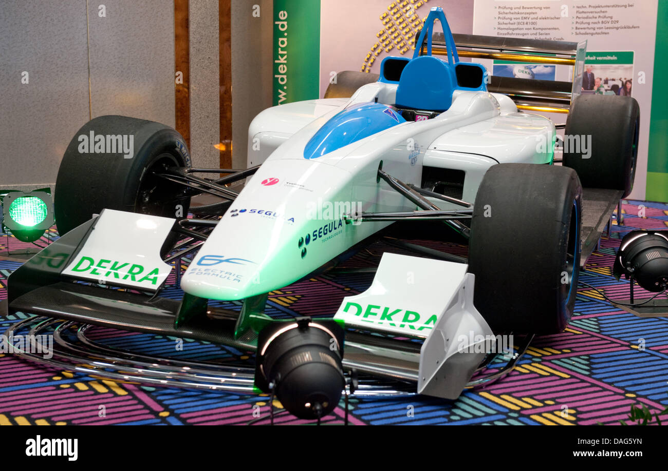 Electric-powered race car EF01 by Formulec is presented at German ...