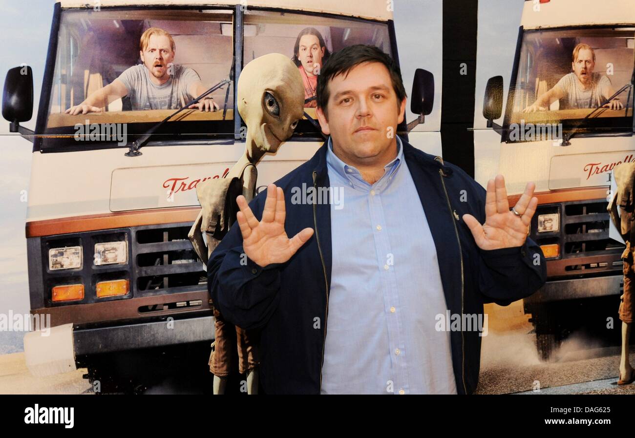 English actor Nick Frost poses for a picture during a photocall for the ...