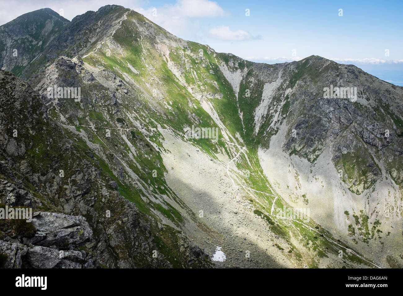 Mountains in clouds path hi-res stock photography and images - Alamy