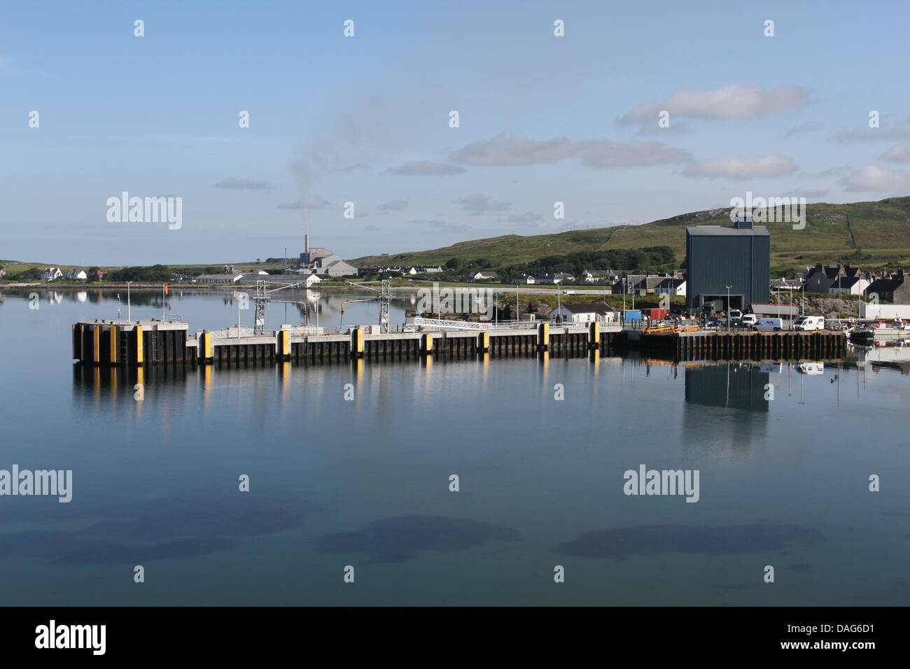 Port Ellen pier Islay Scotland July 2013 Stock Photo - Alamy