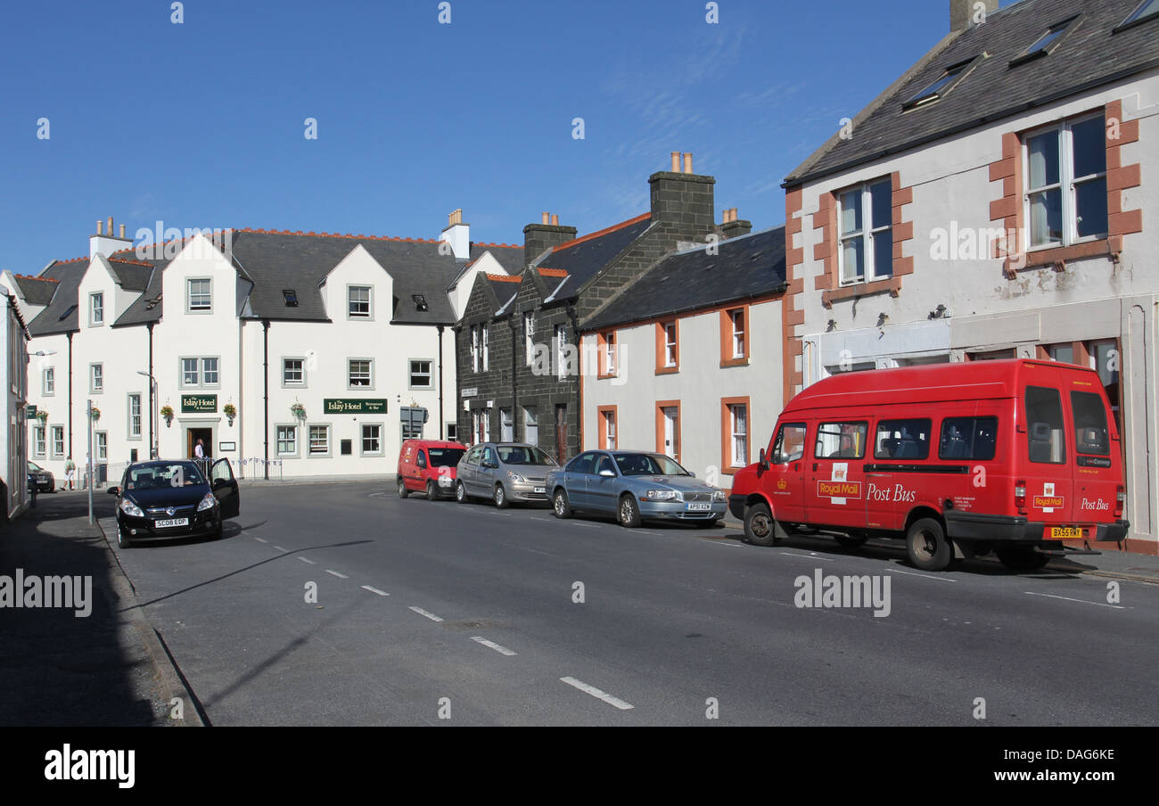 Port Ellen street scene Islay Scotland July 2013 Stock Photo - Alamy