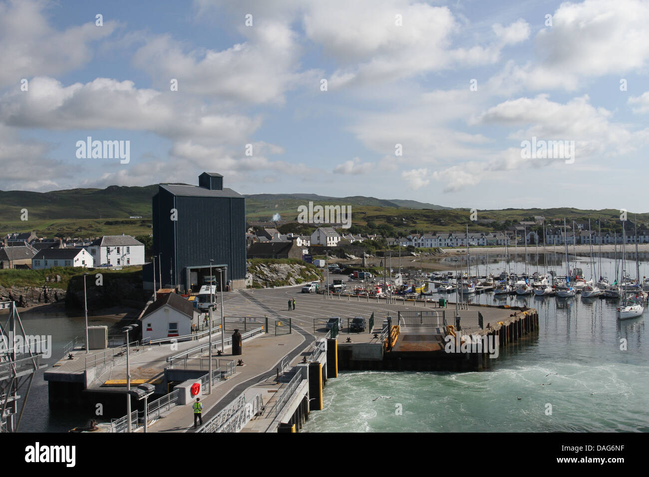 Port Ellen harbour Islay Scotland July 2013 Stock Photo - Alamy