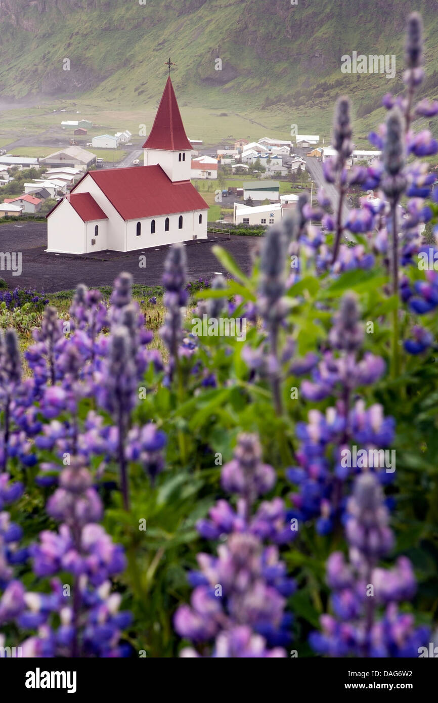Vik Church - Vik i Myrdal, South Iceland Stock Photo - Alamy