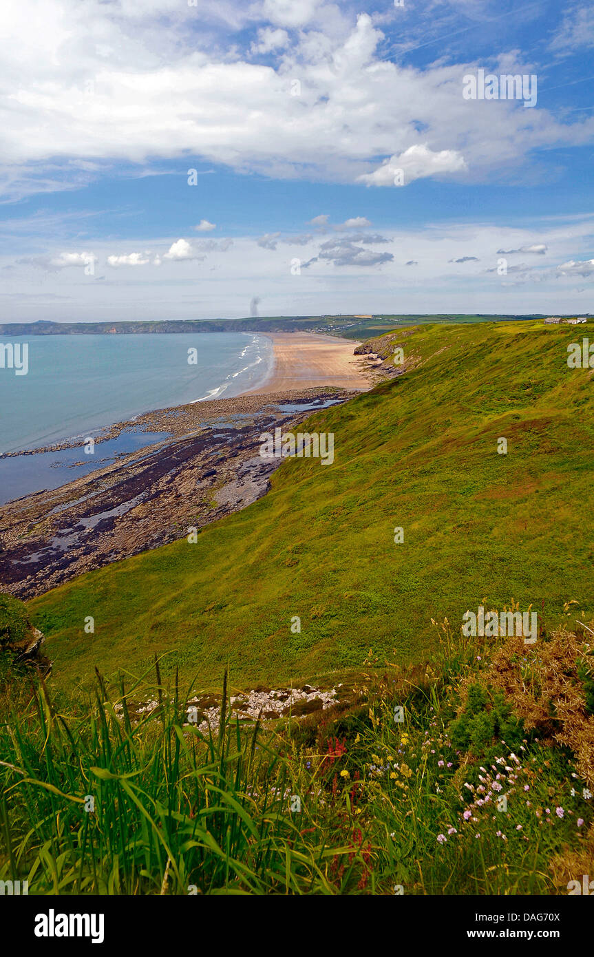 Newgale beach, United Kingdom, Wales, Pembrokeshire Stock Photo - Alamy