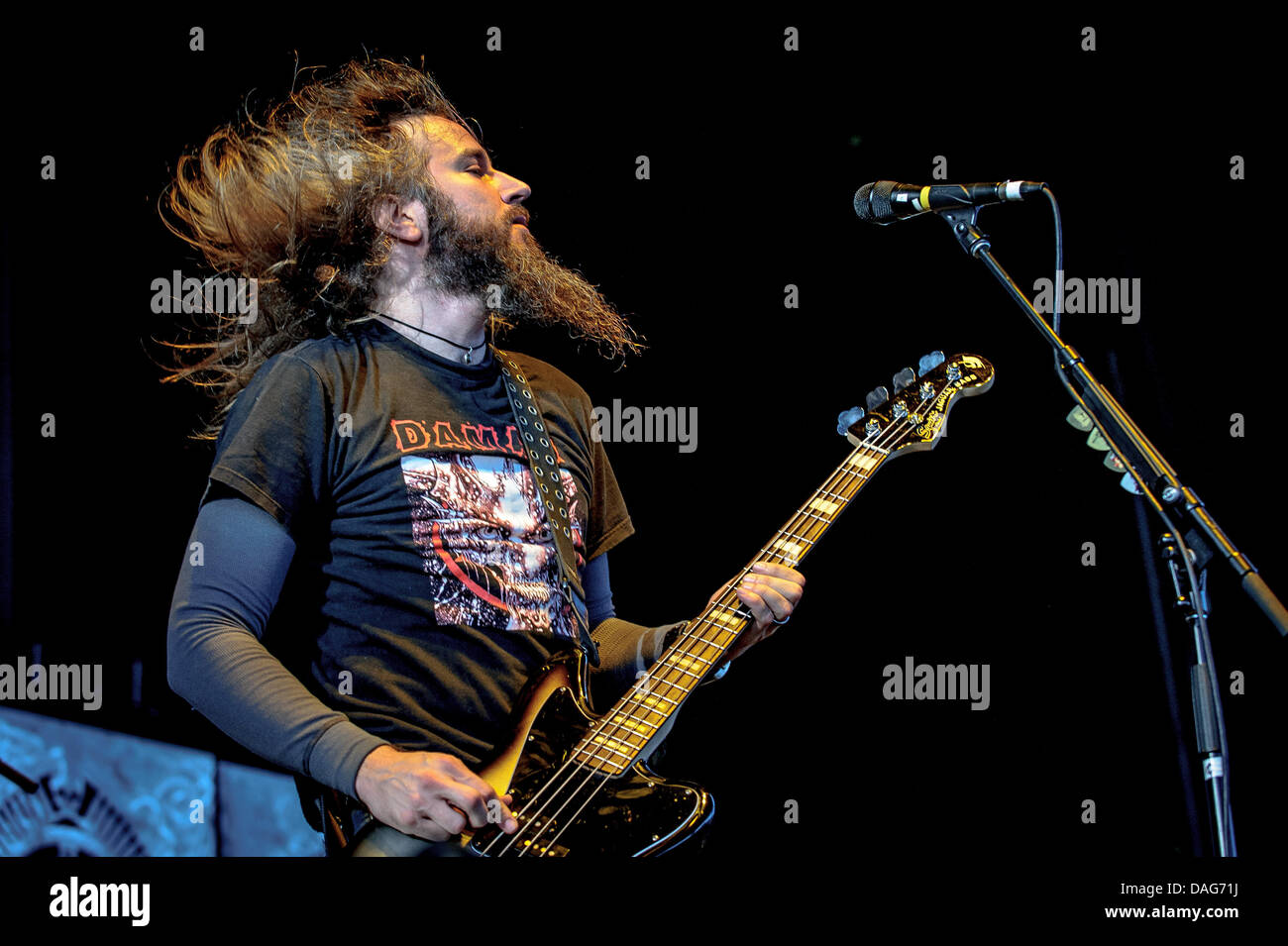 Toronto, Ontario, Canada. 10th July, 2013. TROY SANDERS, vocalist ...