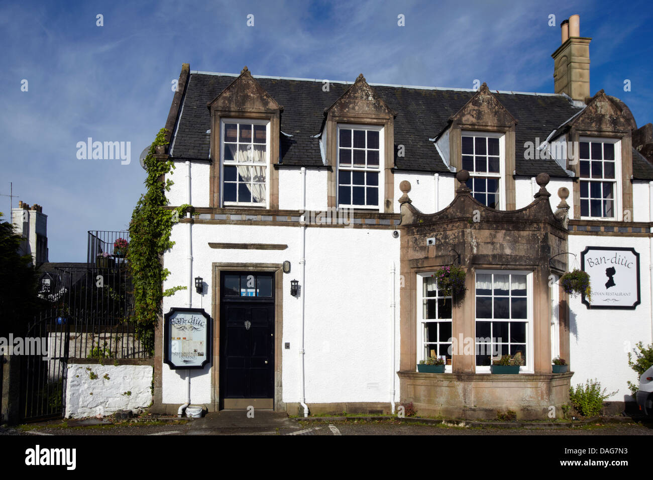 Europe, UK, Scotland, typical house in Inveraray Stock Photo - Alamy