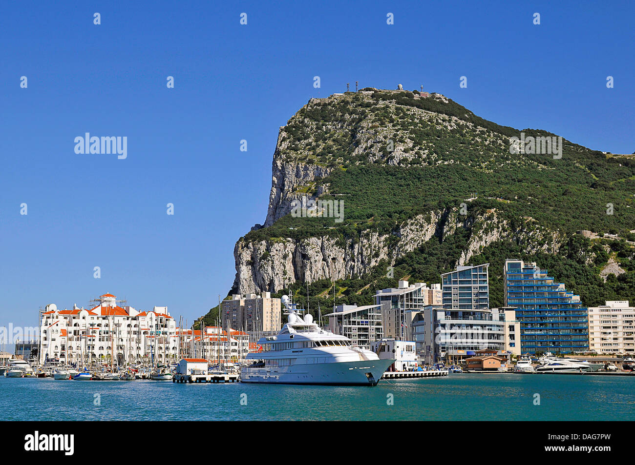 hotel complex Ocean village at the marina, Gibraltar Stock Photo - Alamy