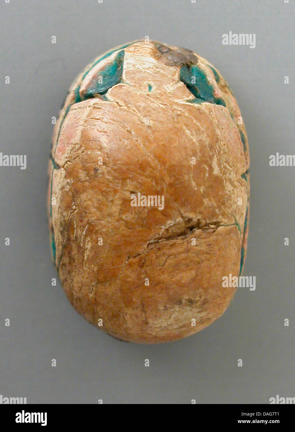 This scarab, decorated with a scroll pattern, is housed in the LACMA ...