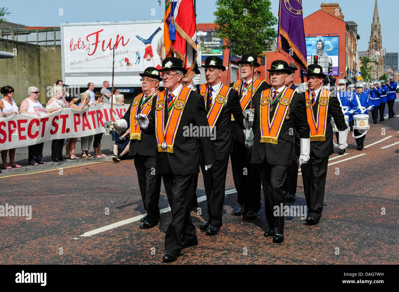 Belfast, Northern Ireland, 12th July 2013 - The annual 12th July parade ...
