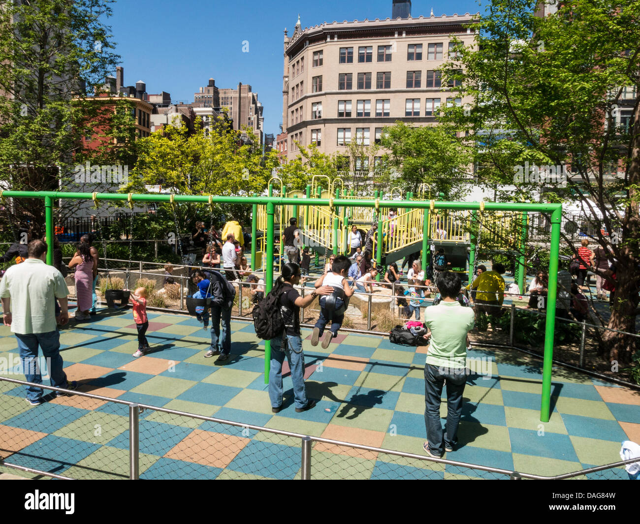 Children's Playground, Union Square Park, NYC Stock Photo - Alamy