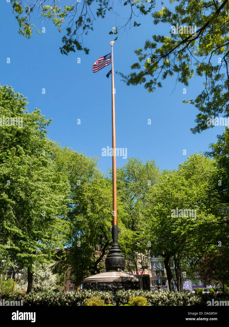 Independence Flagstaff, Union Square Park, NYC, USA Stock Photo - Alamy