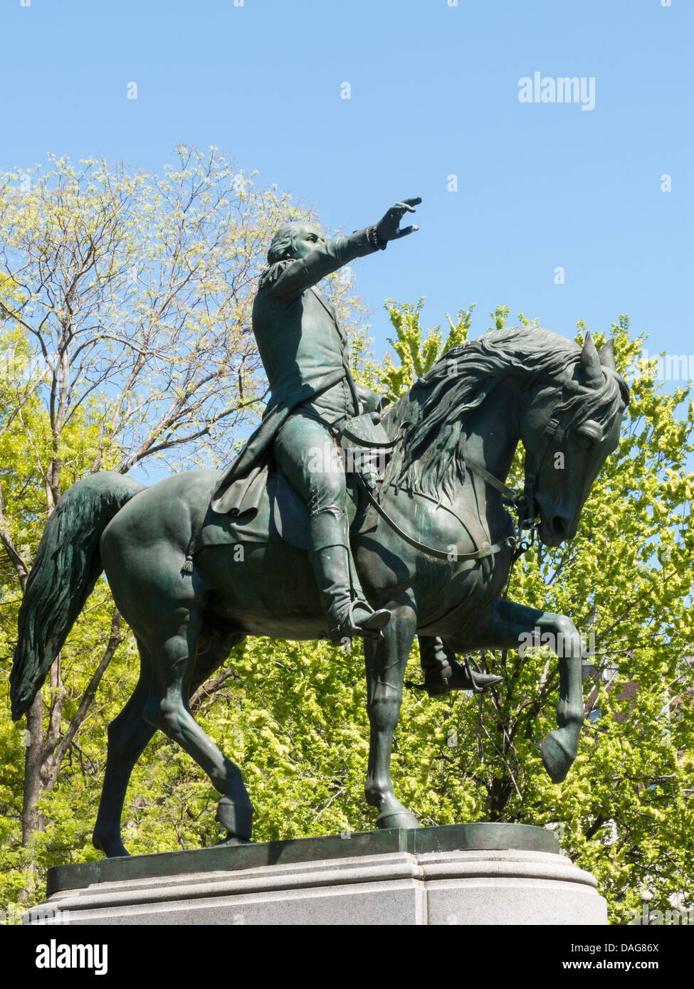 George Washington Statue, Union Square Park, NYC Stock Photo - Alamy