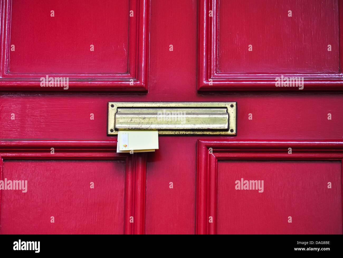Letter box red door hi-res stock photography and images - Alamy